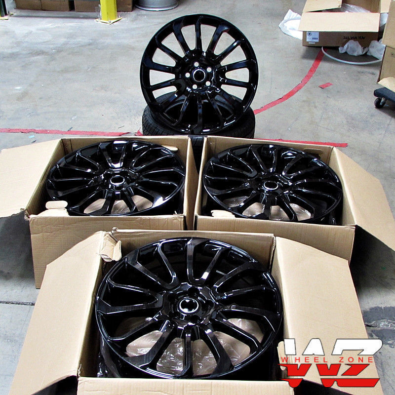 4 PCS 22" Gloss Black Wheels Fit Range Land Rover Autobiography Style ...