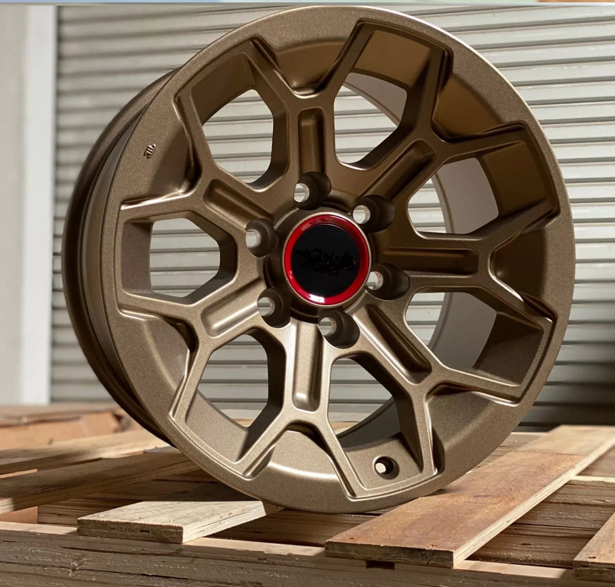 4 PCS 17" Bronze Wheels Fit Toyota 4Runner Tacoma FJ 17x8 6x139.7 +5 R ...