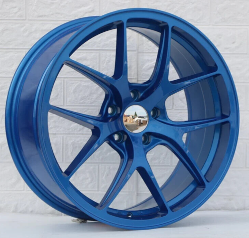 19" WHEELS FOR TESLA MODEL Y SET OF 4 RIMS 19x9.5 5x114.3 OCEAN BLUE ...