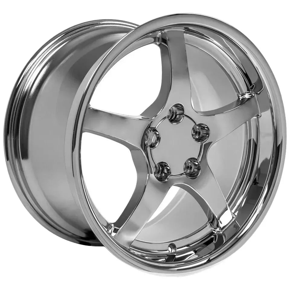 OE Wheels CV05 18x9.5 5x4.75" +65mm Chrome Wheel Rim 18" Inch ...