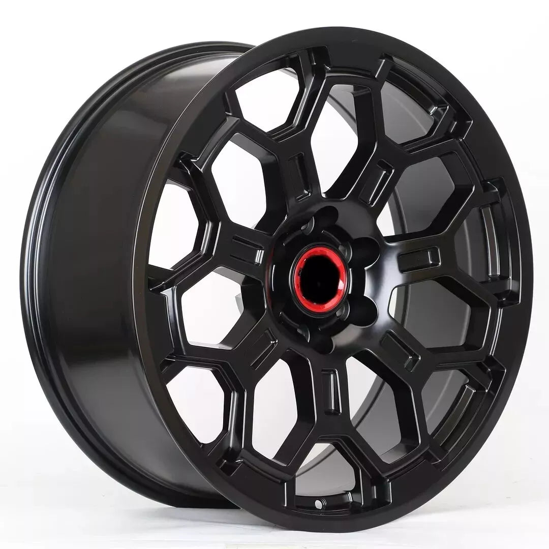 20x9 +15 SEMA Pro Satin Black Wheels For Lifted Toyota Tacoma FJ 4Runn ...
