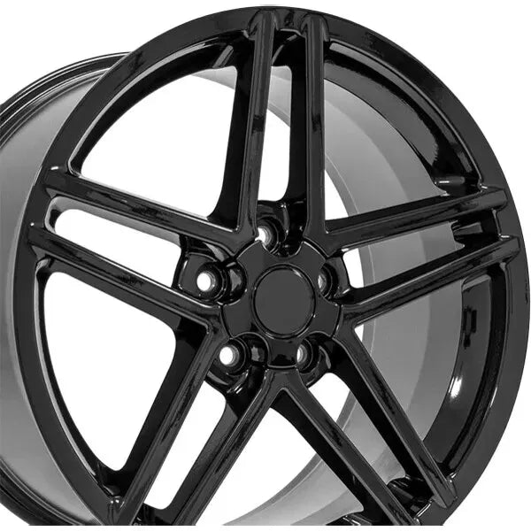 OE Wheels CV07B 19x10 5x4.75" +65mm Gloss Black Wheel Rim 19" Inch ...