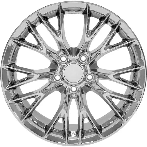 (Set of 4) OE Wheels CV22 17x9.5 5x4.75" +54mm Chrome Wheels Rims 17 ...