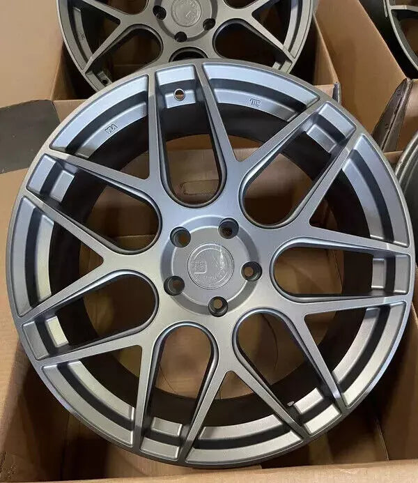 20" Aodhan AFF2 Wheels 20x9 +30 / 20x10.5 +35 5x112 Grey Staggered Rim ...