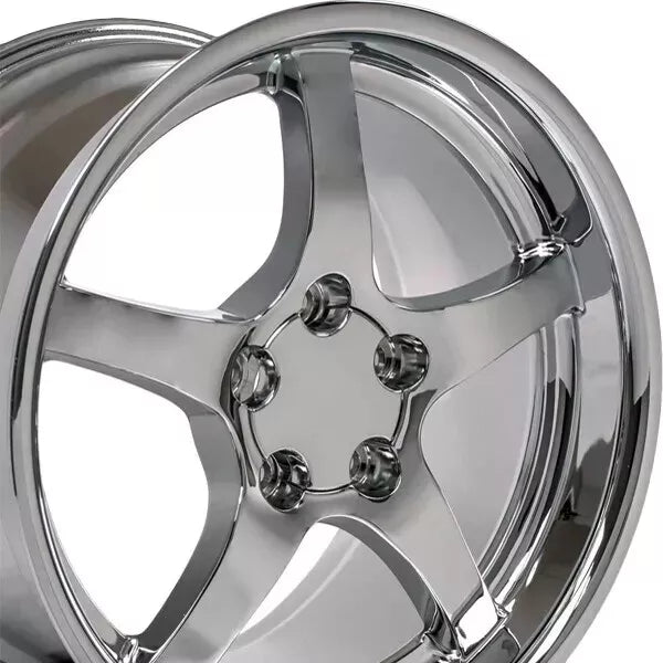 OE Wheels CV05 18x9.5 5x4.75" +65mm Chrome Wheel Rim 18" Inch ...
