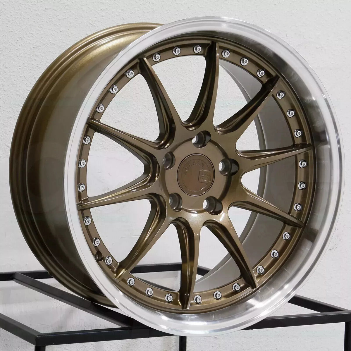 19x8.5 Aodhan DS07 Wheels 5x114.3 Rims 19" Staggered DS7 Bronze Set 4 ...