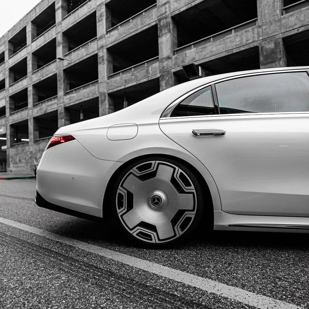 22" Monoblock Wheels 22x10 +45 5x112/5x120 CB 72.6 Black Machined Rims ...