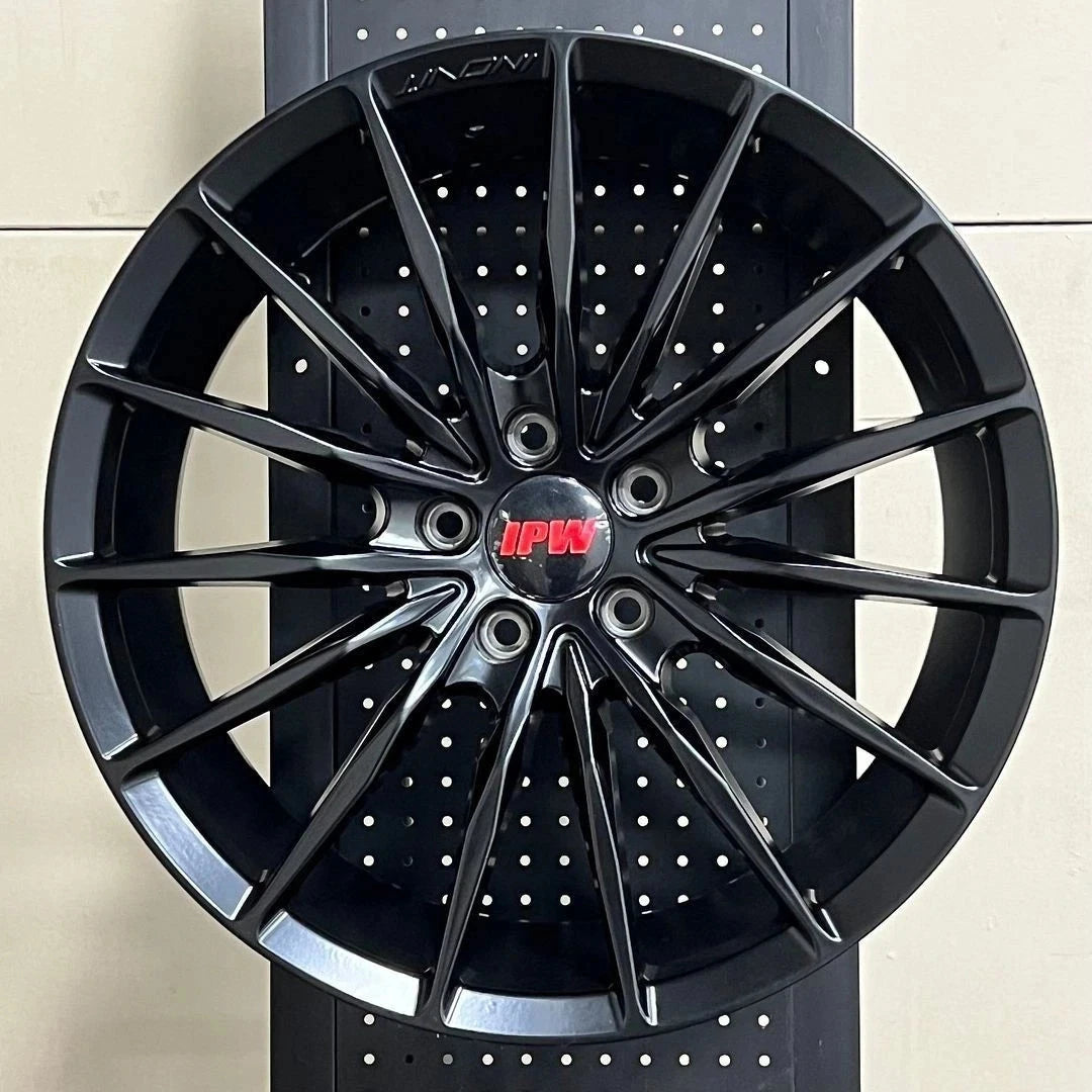 (4 PCS) 19" Tuner Wheels 19x8.5 5x114.3 ET35 73.1 Satin Black Rims Set ...