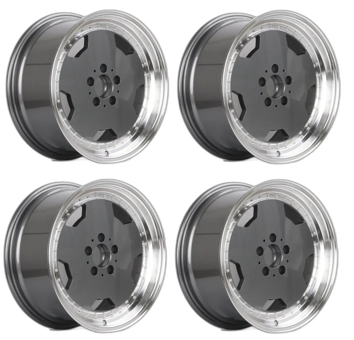 18x8 /18x9 Monoblock Style Staggered 18" Wheels For Mercedes W124 R129 ...