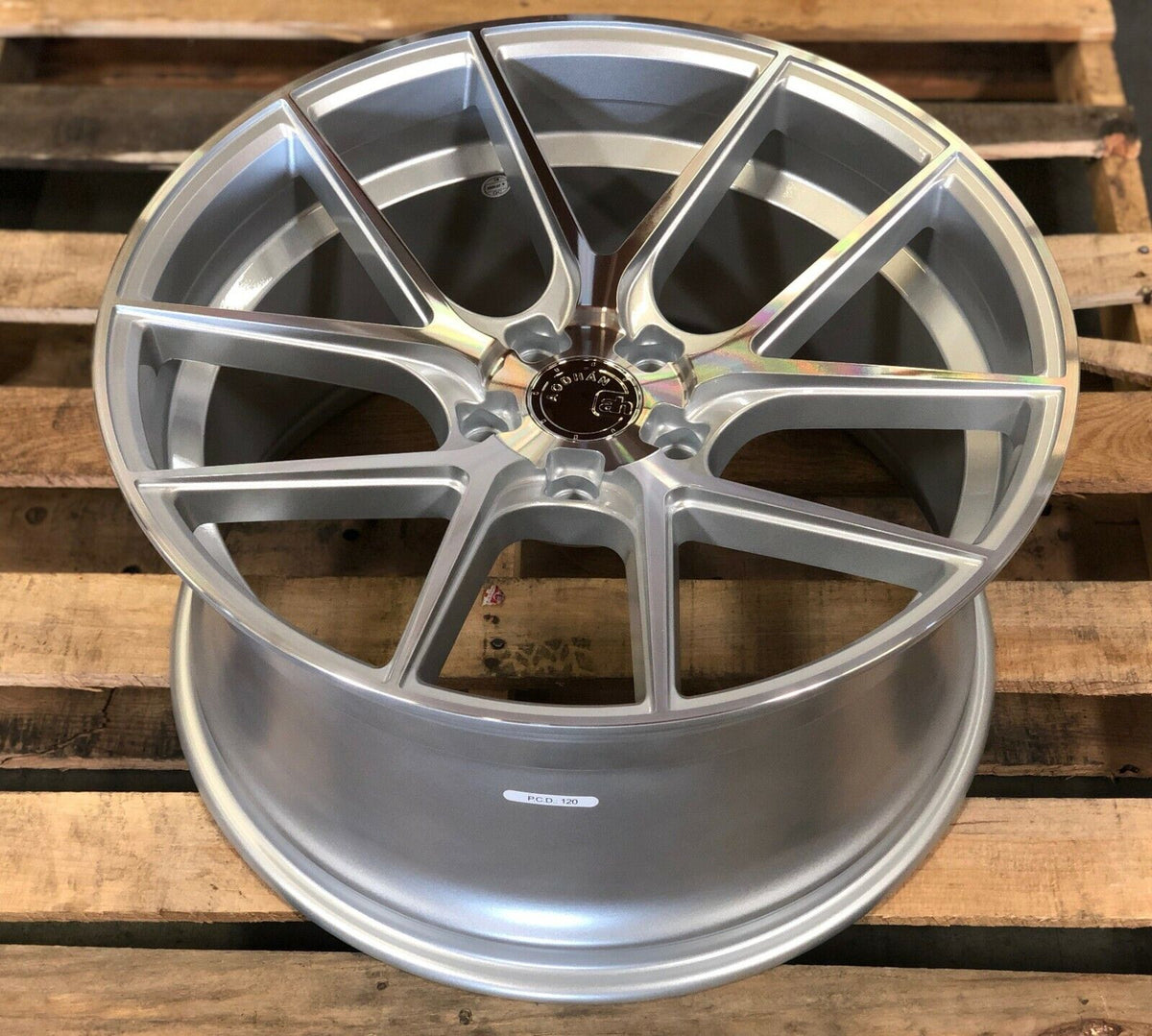 20" Aodhan AFF3 Wheels 20x9 +32 5x114.3 Silver Machined Rims Set 4 ...