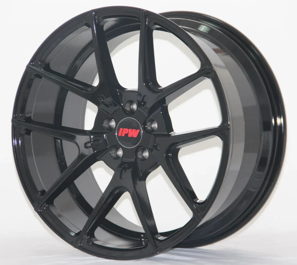 20" Wheels 20x8.5 +35 5x114.3 CB 73.1 Gloss Black JDM Style Rims Set 4 ...