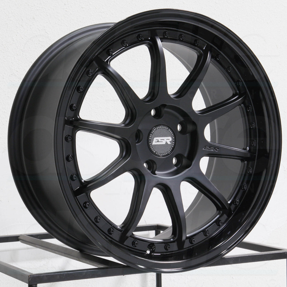 ESR CS12 19x8.5 5x114.3 30 Black Wheels(4) 72.56 19" inch Rims ...