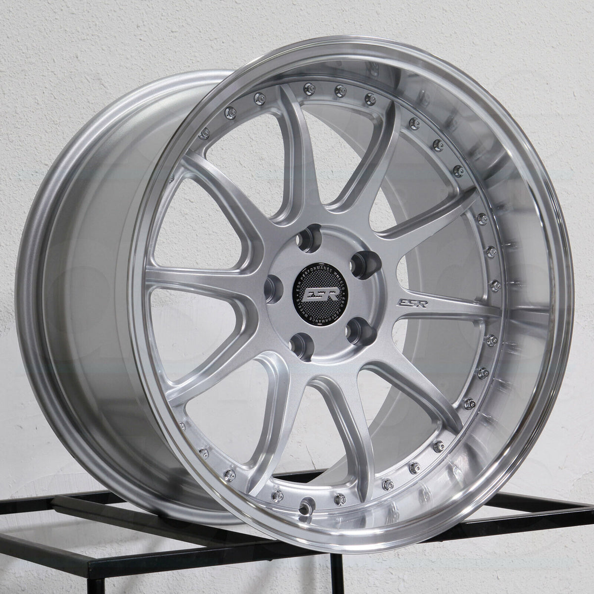 ESR CS12 19x10.5 5x114.3 22 Hyper Silver Wheels(4) 72.56 19" inch Rims ...