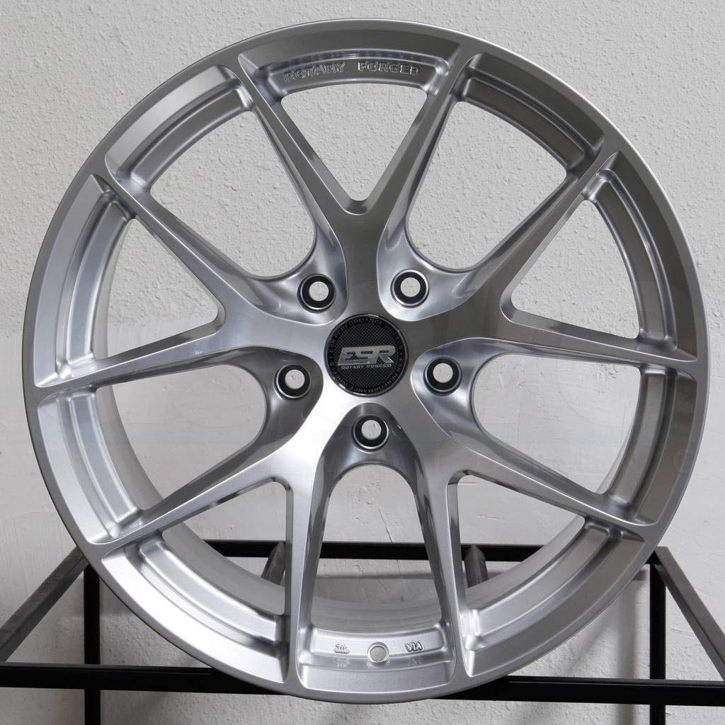 19x9.5 ESR RF2 5x114.3 22 Hyper Silver Wheels Rims Set(4) 72.56 ...