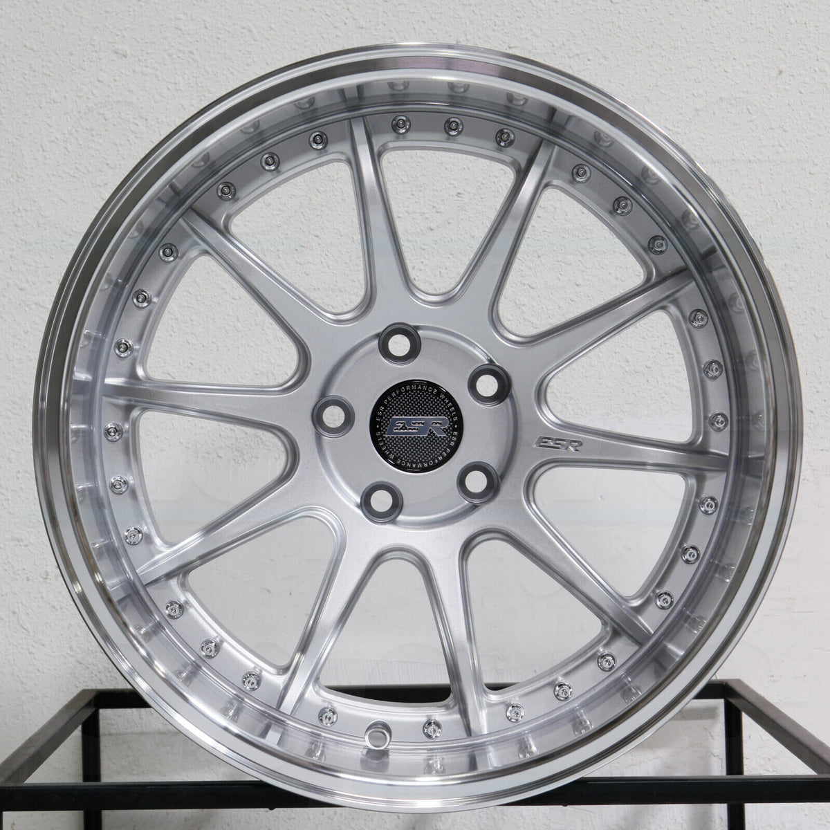 ESR CS12 19x10.5 5x114.3 22 Hyper Silver Wheels(4) 72.56 19" inch Rims ...