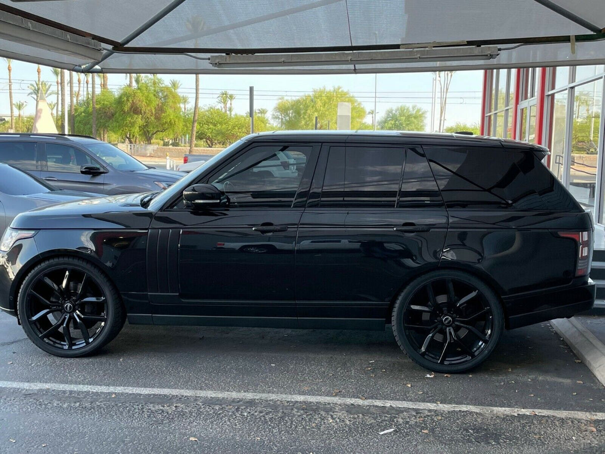 24" SVR Style Gloss Black Wheels For Range Rover Land Rover 5x120 Rims ...
