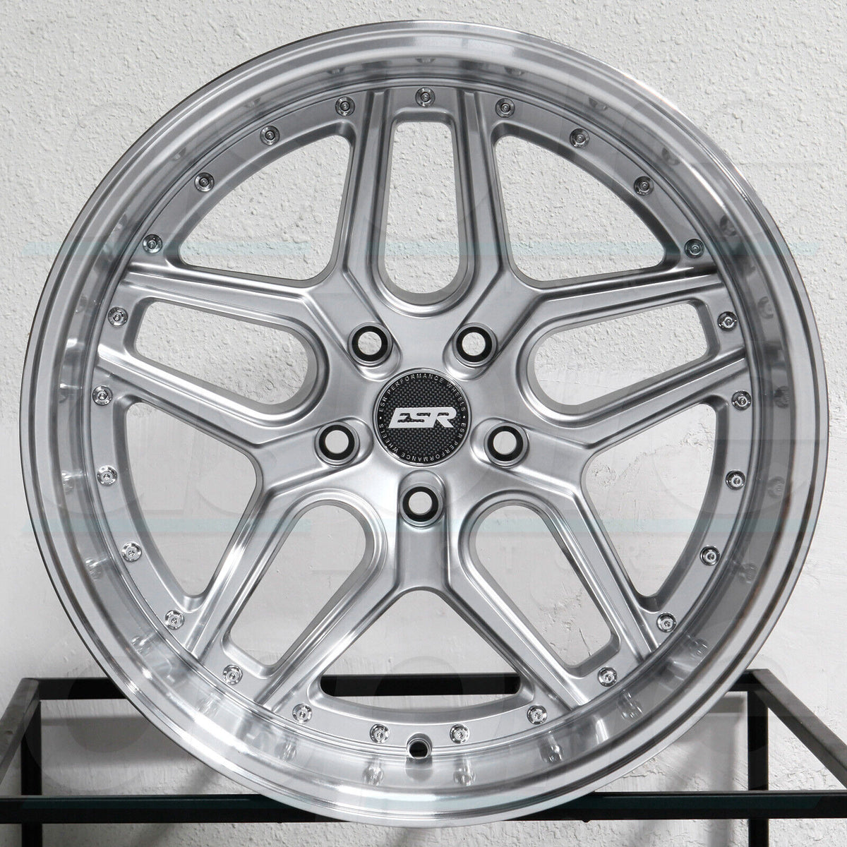 ESR CS15 19x9.5 5x120 22 Hyper Silver Wheels(4) 72.56 19" inch Rims Ne ...