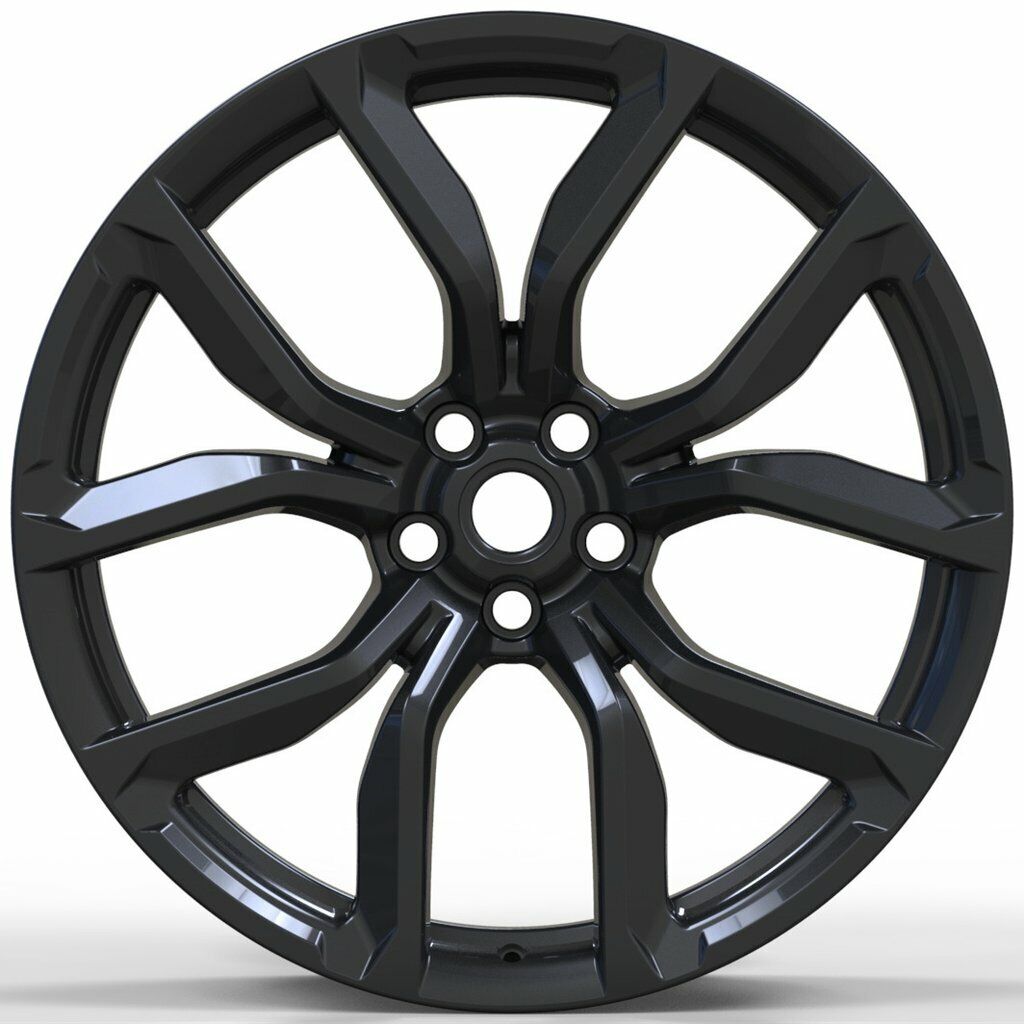 24" SVR Style Satin Black Wheels Fit Range Rover Land Rover 5x120 Rims ...