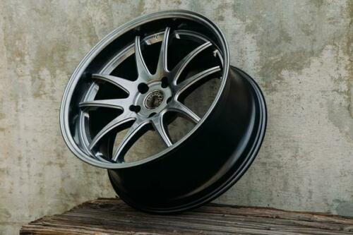 18" Aodhan DS02 Wheels 18x8.5 5x100 +35 Hyperblack 18 Inch Rims (Set o ...