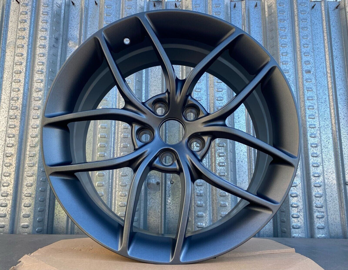 18" Wheels For Tesla Model 3 Model Y 18X8.5 5X114.3 +38 Gray Rims Set ...