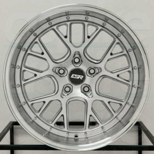 18" ESR CS11 Silver Wheels 18x8.5 +30 5x112 18 Inch Rims Set 4 ...