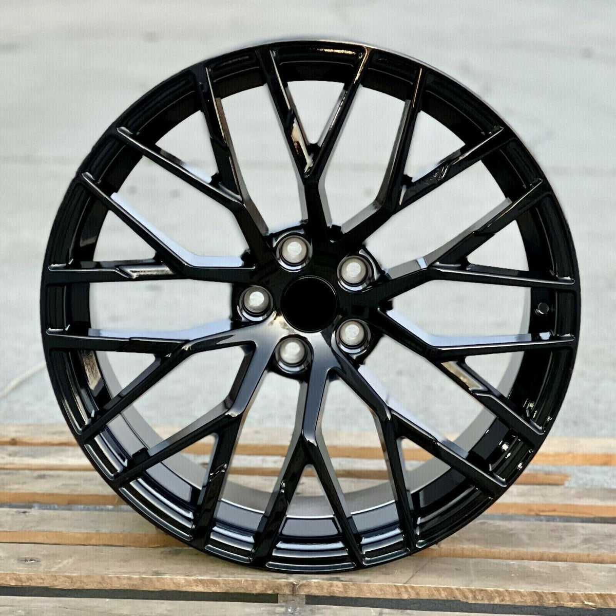 22x9.5 Wheels For Audi A7 S7 RS6 A8 SQ5 Q7 Q8 SRQ7 RSQ8 Etron 22" Glos ...