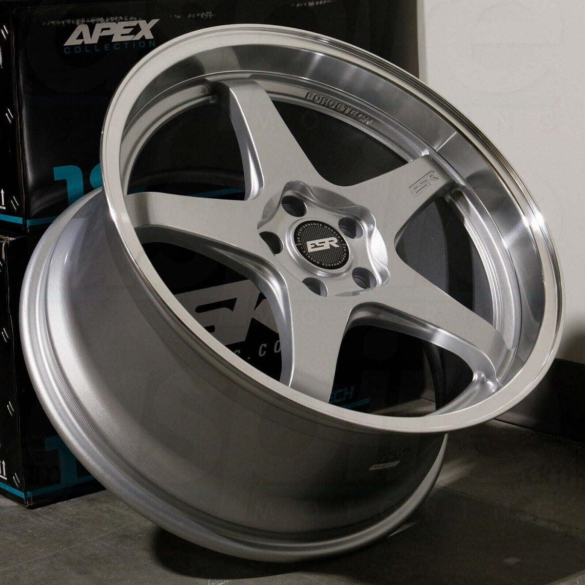 ESR AP5 19x9.5 5x120 35 Silver Wheels(4) 72.56 19" inch Rims New ...