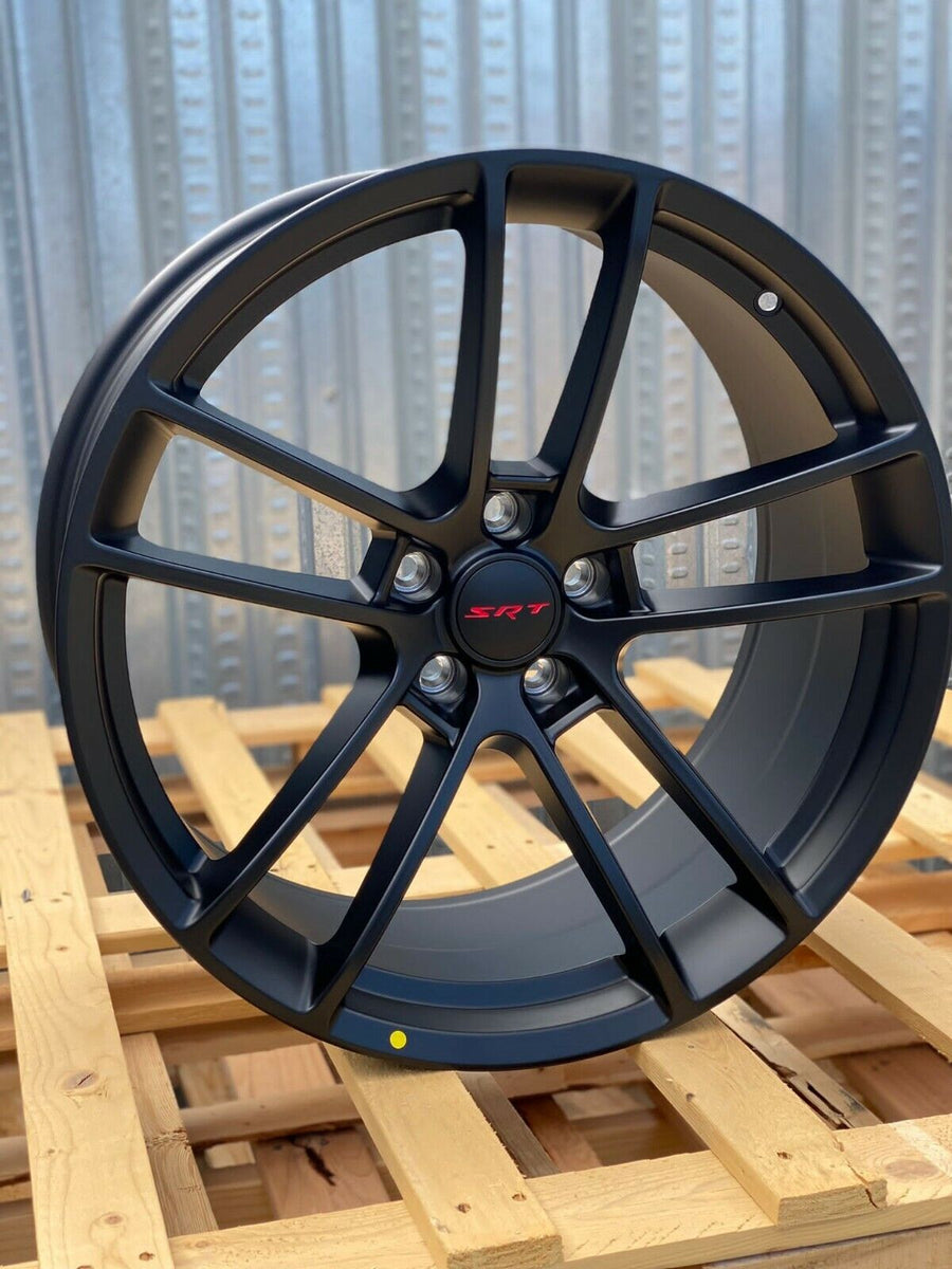 20x11 +16 Matte Black 20" Wheels Rims Set of four Aggressive Fit 5x115 ...