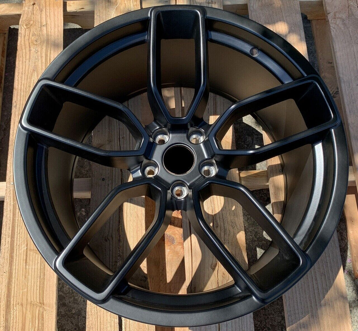 20 Inch Matte Black Wheels 20x9.5 / 20x10.5 Fit Dodge Charger Challeng ...