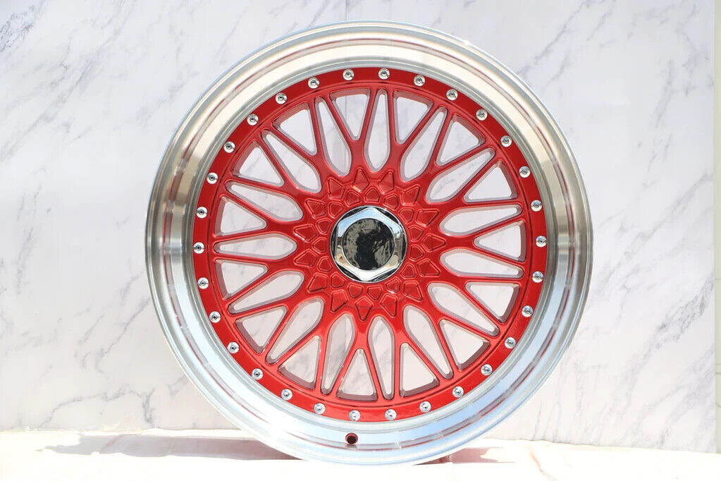 20" Wheels 20x8.5 / 20x9.5 5x114.3 +35 CB 73.1 Staggered Red RS Style ...
