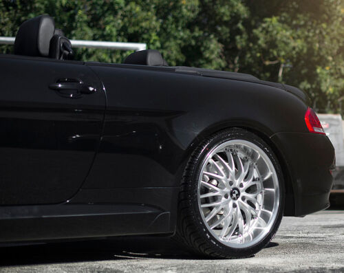 22" Silver MRR GT1 Wheels For BMW E63 E64 640i 645ci 650i 22x9 22x10.5 ...