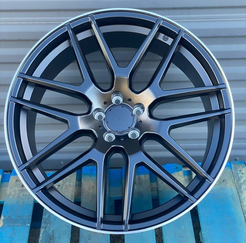 22" Black Wheels Fits Mercedes GLS GLE ML63 GL63 ML550 22x10 5x112 Rim ...