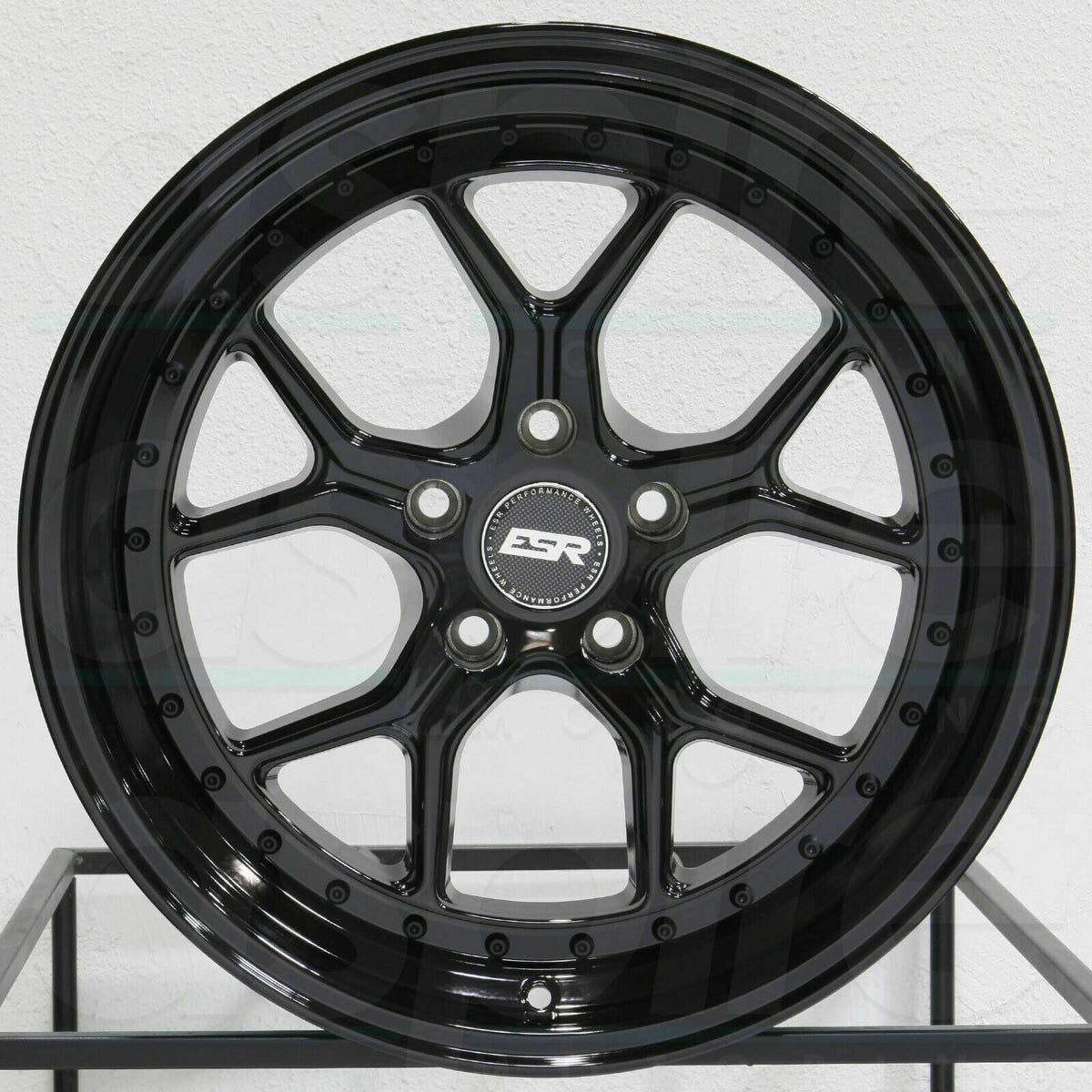 19" ESR CS2 Gloss Black Wheels 19x8.5 +30 / 19x9.5 +35 5x120 Rims Set ...