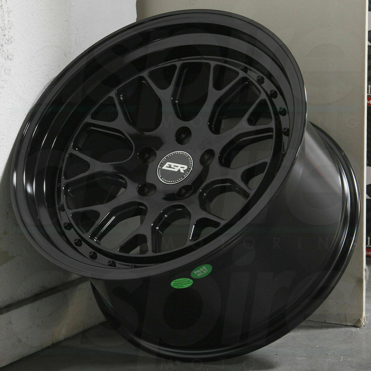 19 Inch ESR CS01 Gloss Black Concave Wheels 19x10.5 +22 5x114.3 Rims S ...