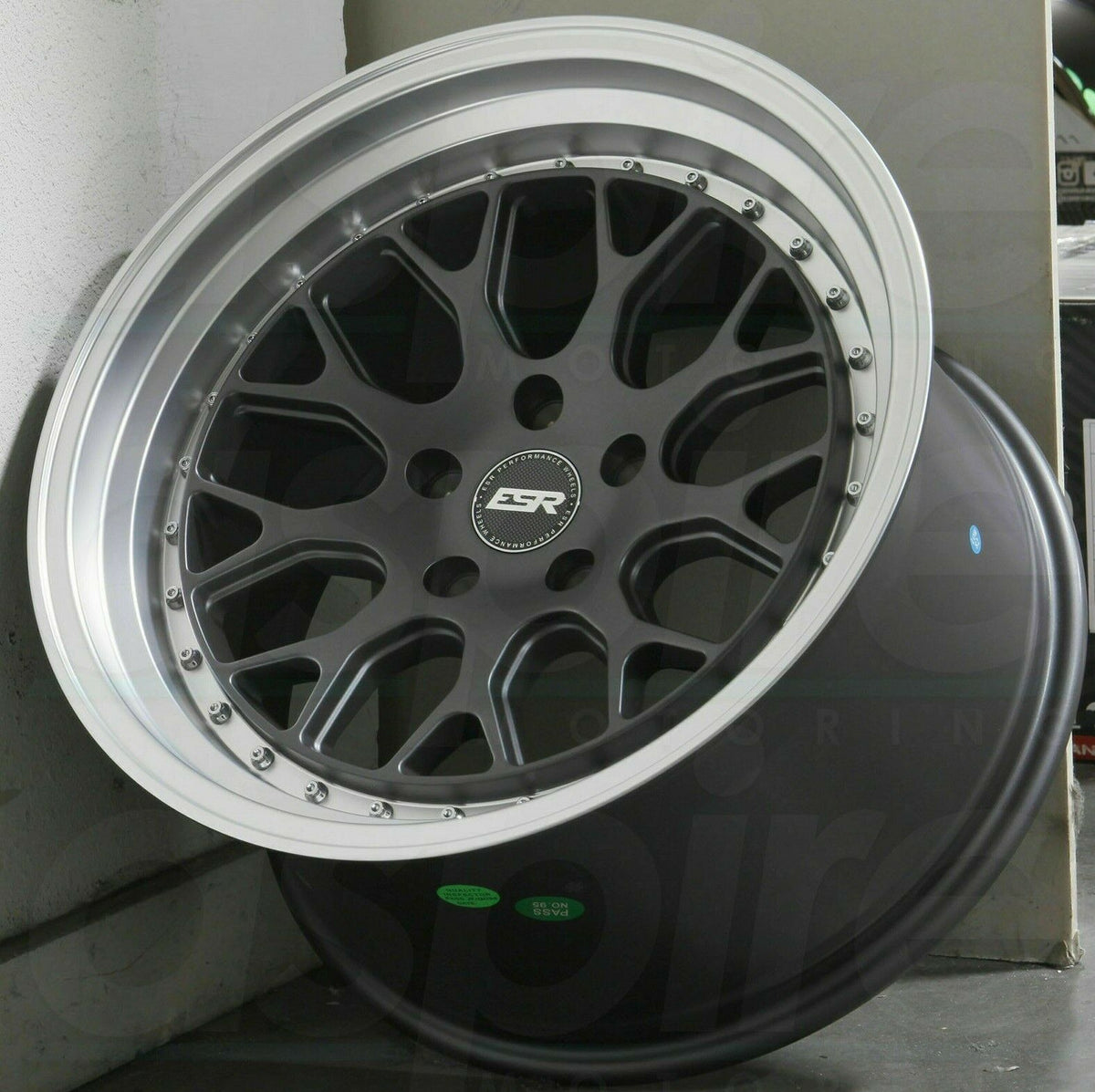 19 Inch ESR CS01 Matte Graphite Wheels 19x9.5 +22 5x120 Rims Set 4 ...