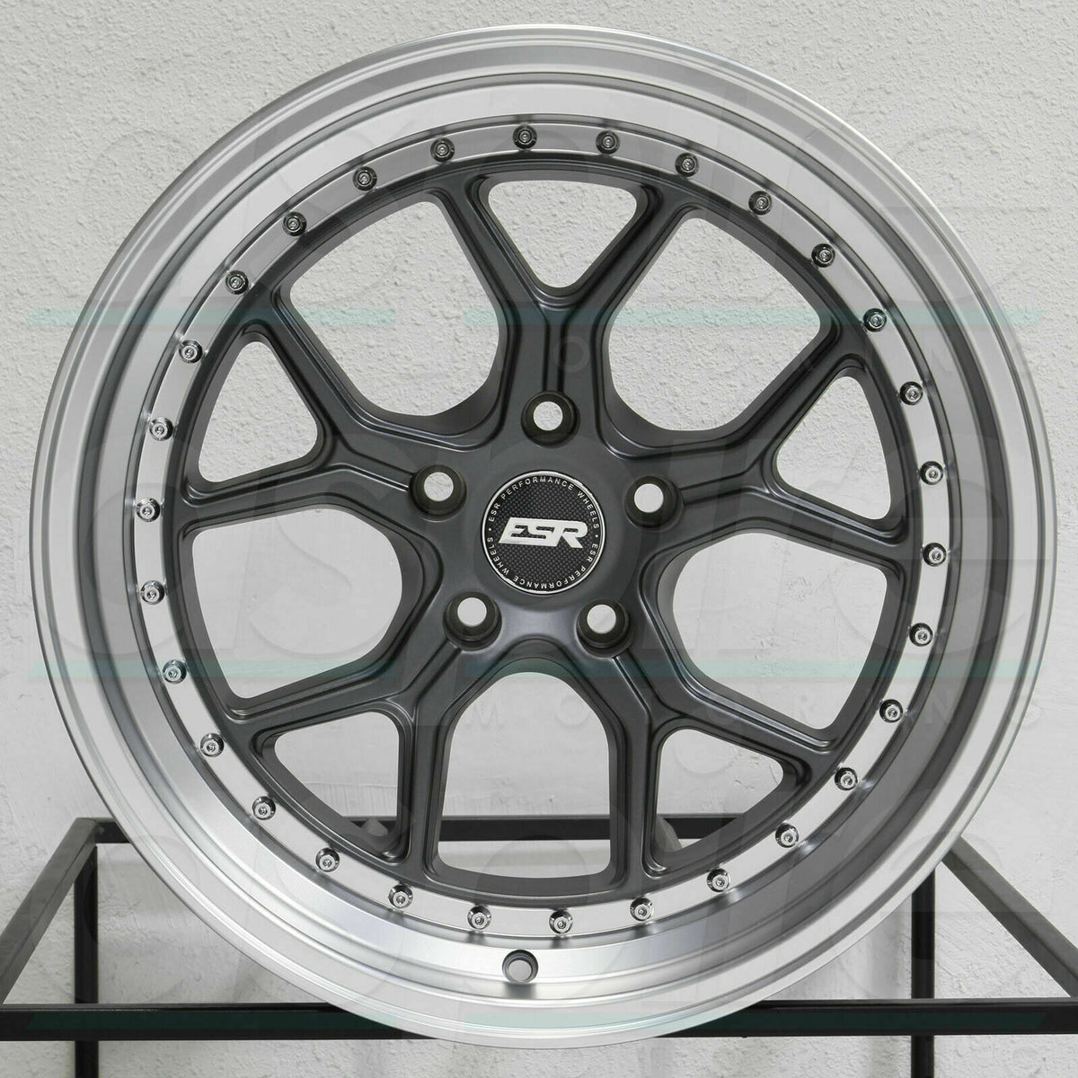 18x8.5 5x100 +30 ESR CS2 18" Graphite Wheels For Corolla Camry Celica ...