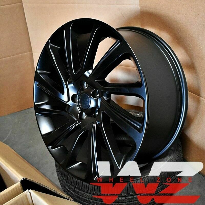 22" SVR Style Wheels Satin Black Wheels Fit Range Rover Land Rover HSE ...