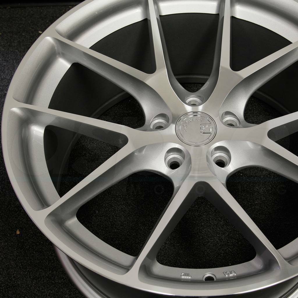 18x9.5 +35 5x120 Aodhan AFF7 Wheels 18" Silver Machined Rims Set 4 ...
