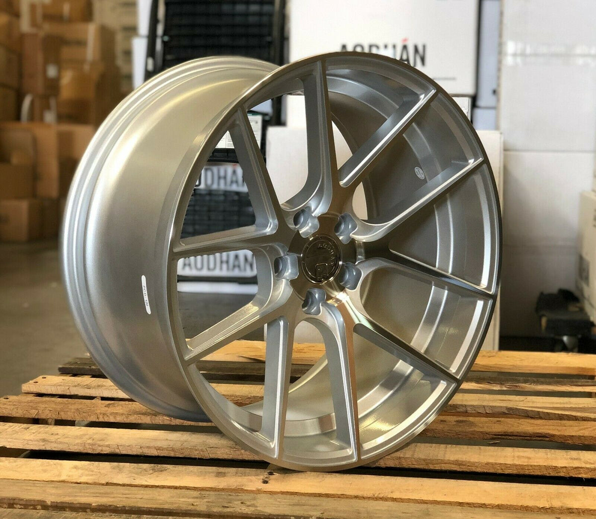 Aodhan AFF3 20" Silver Machined Wheels 20x9 +30 5x120 Rims Set 4 ...