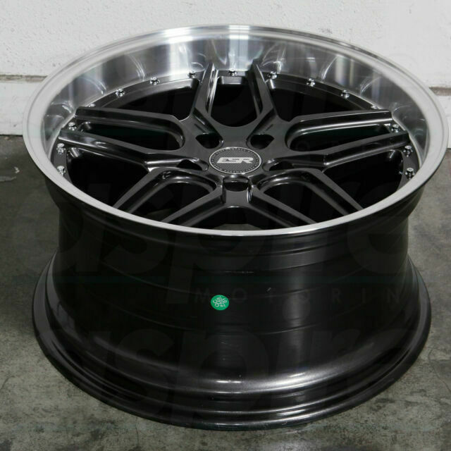 ESR CS15 Wheels 18x10.5 +22 5x114.3 Graphite Machined Lip 18 Inch Rims ...