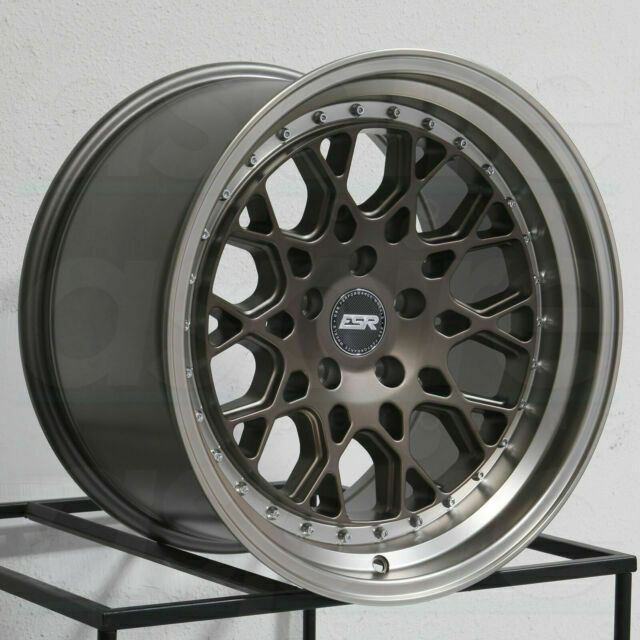 ESR CS3 Wheels 18x9.5 +35 5x114.3 Matte Bronze Machined Lip 18 Inch Ri ...