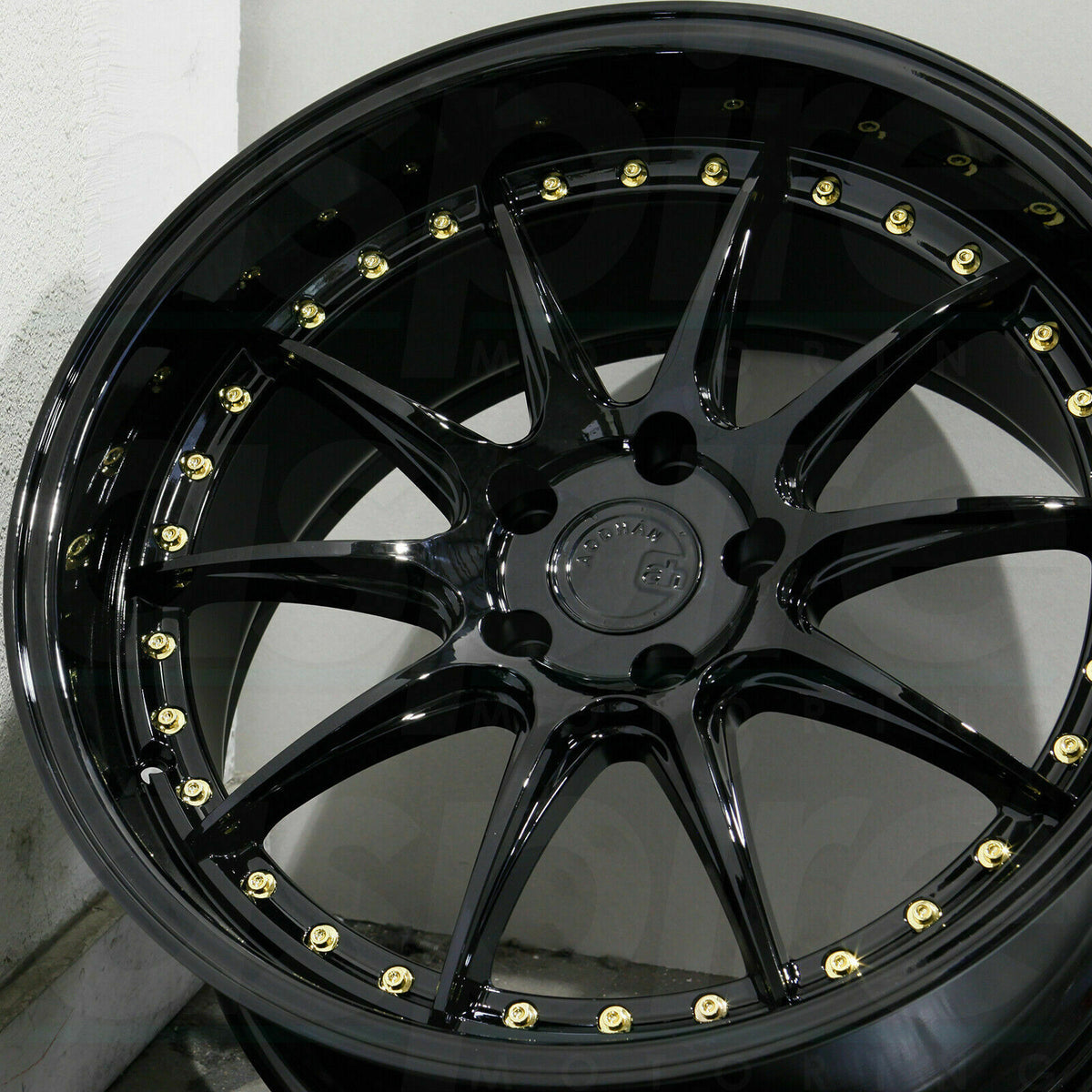 18x9.5 / 18x10.5 Gloss Black Wheels Aodhan DS07 5x114.3 +22 Rims 18 In ...