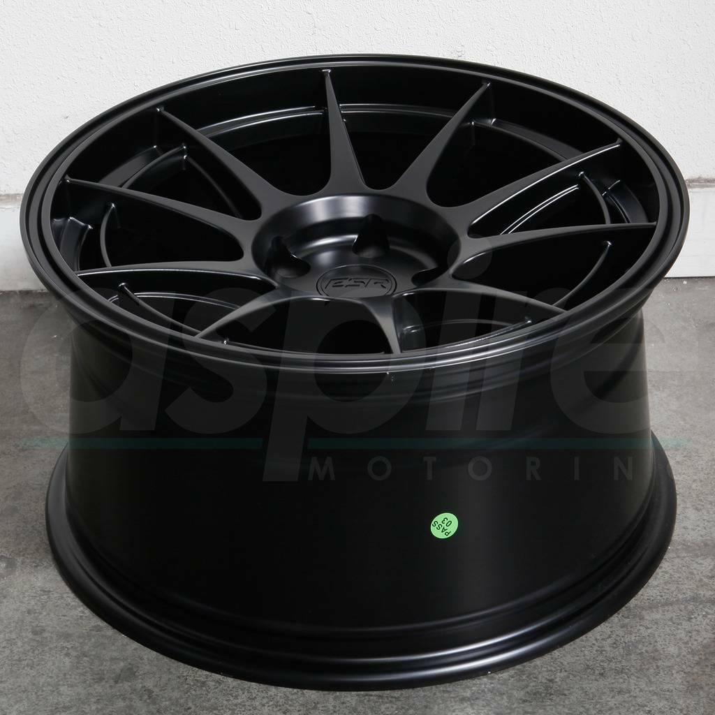 ESR SR13 Matte Black 18x9.5 5x100 +22 Wheels Set 4 18" Concave Rims ...