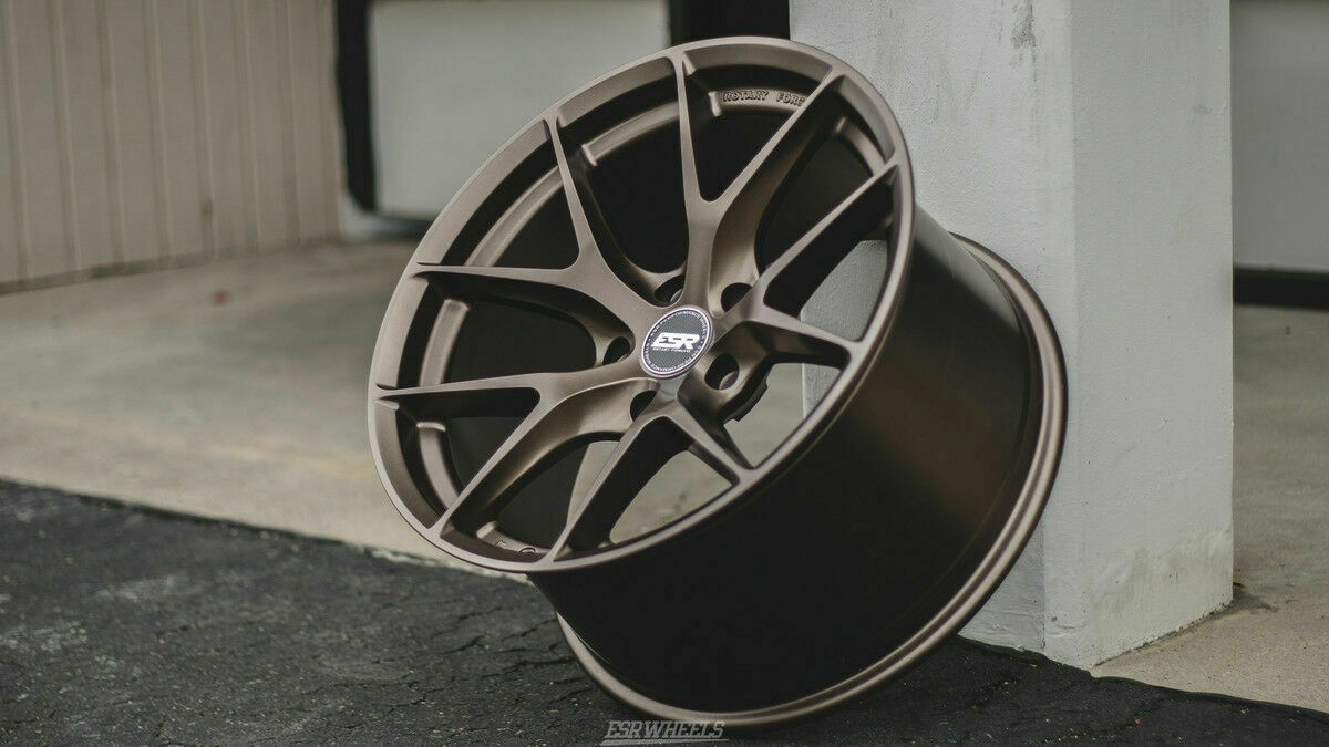 19x10.5 +30 ESR RF2 Concave Wheels 19" 5x114.3 Bronze Rotary Forged Ri ...