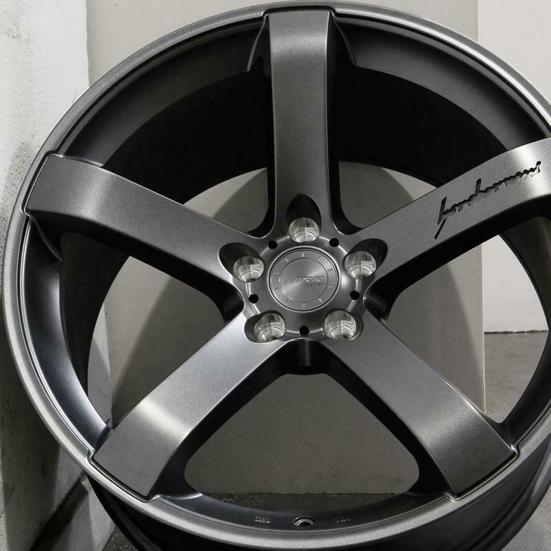18x9.5 MRR VP5 Wheels 5x112 +40 Matte Gunmetal Graphite Concave 18" Ri ...