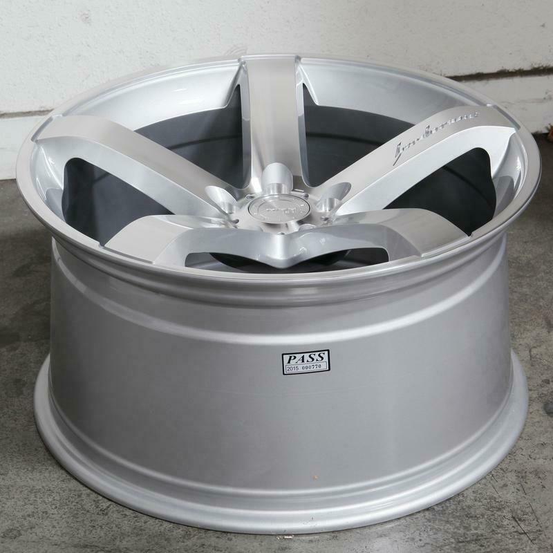 18x9.5 MRR VP5 Wheels 5x120 +20 Silver Machined Concave 18" Rims Set 4 ...