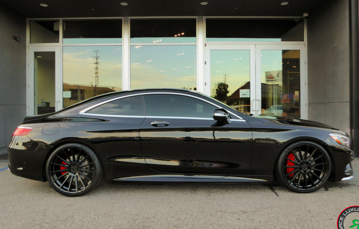 22” RF15 Black Staggered Wheels for Mercedes S Class W221 W222 S550 Ri ...