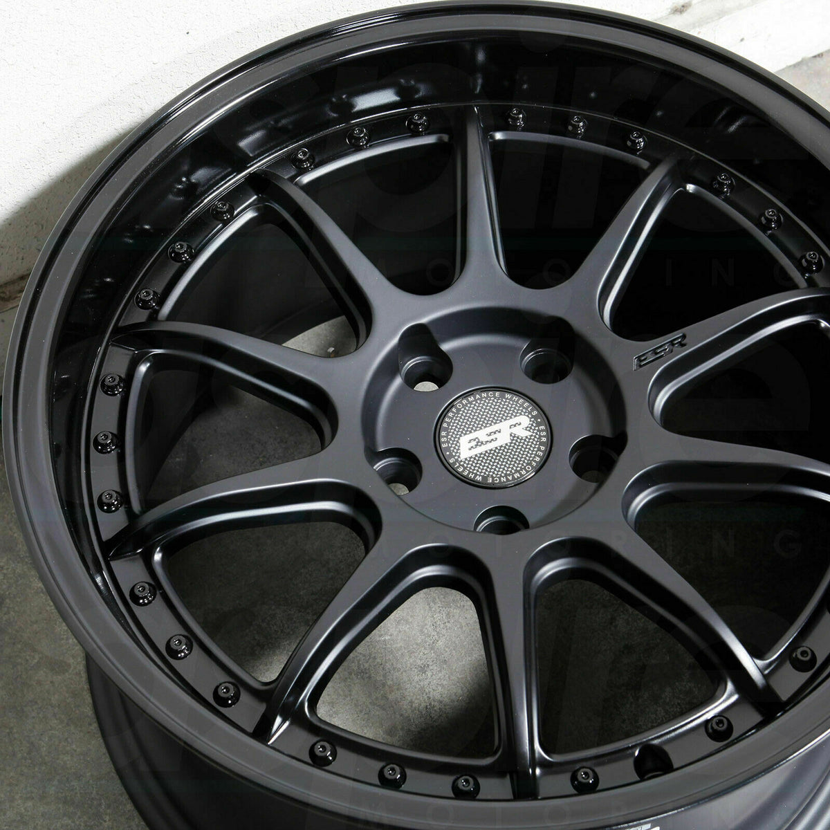 18" ESR CS12 Wheels 18x9.5 5x100 +35 Black Wheels Set of four ...