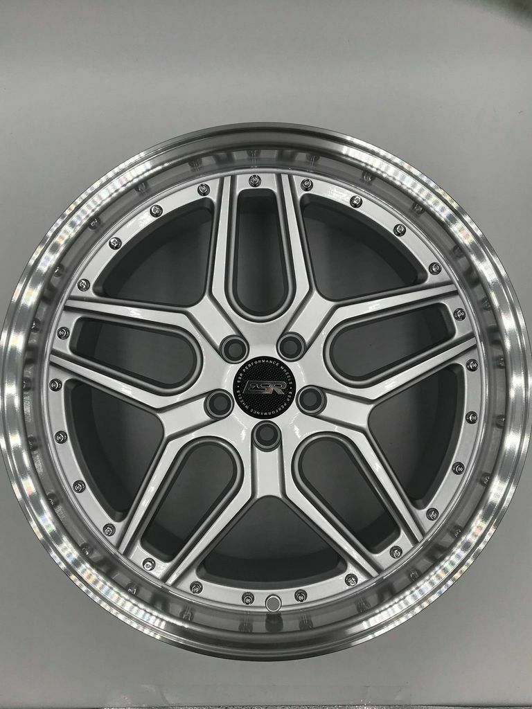 ESR CS15 Wheels 18x9.5 +22 5x100 Silver Machined 18" Rims Set 4 ...