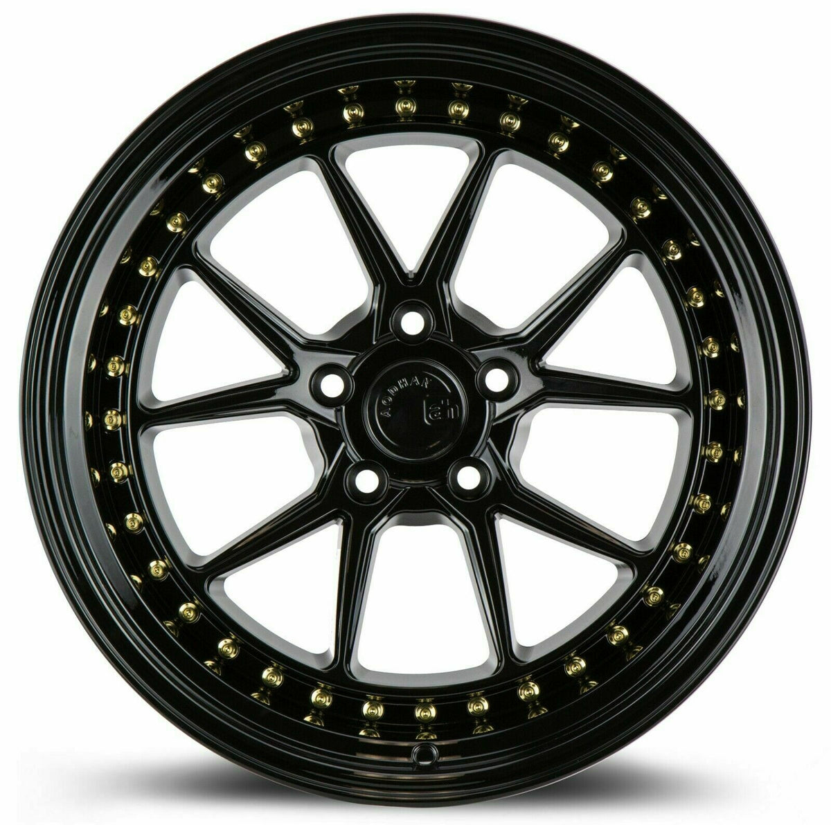 Aodhan DS08 Gloss Black Wheels 18x9.5 5x120 +35 Rims 18 Inch Set 4 ...